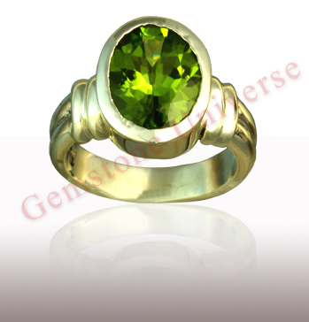 Olivine green Peridot set in 22KDM Silver ring. Flawless without a ...