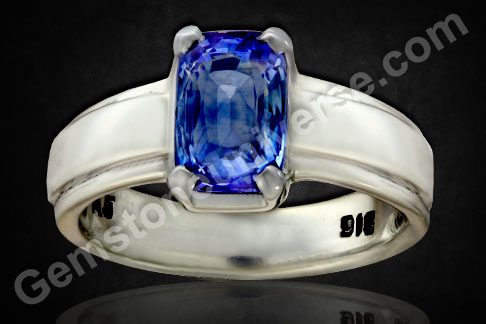 Cornflower Blue Sapphire, with deep color and a velvety appearance ...