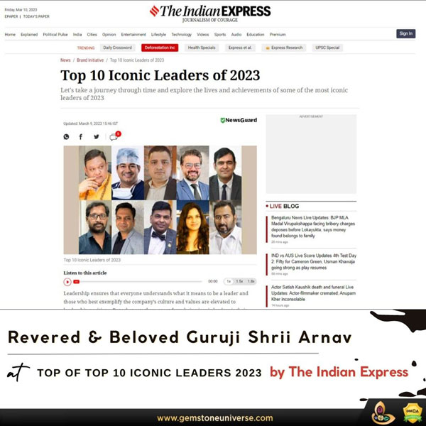 Guru of Gurus - Revered Guruji Shrii Arnav graced at the top of the ...